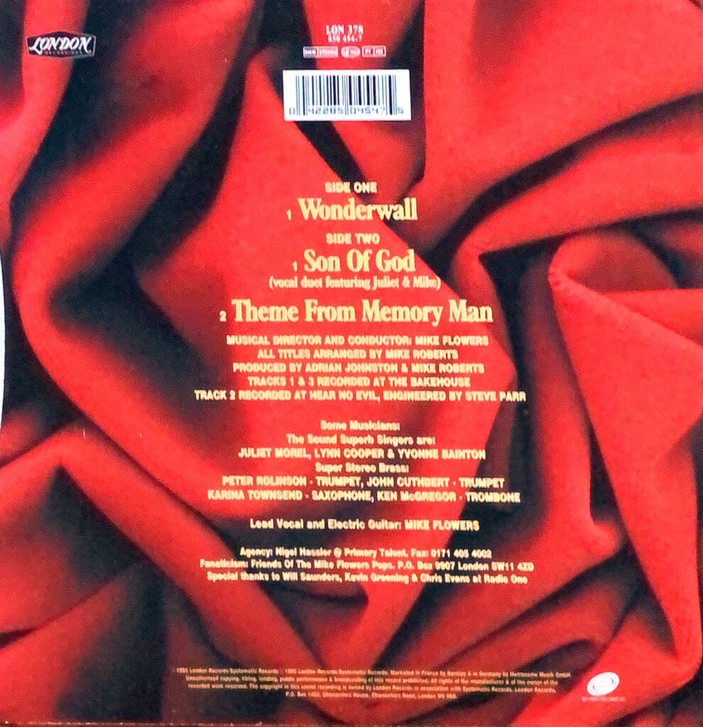 Wonderwall [vinyl 7inch] - The Mike Flowers Pops - bar chiba Music Store