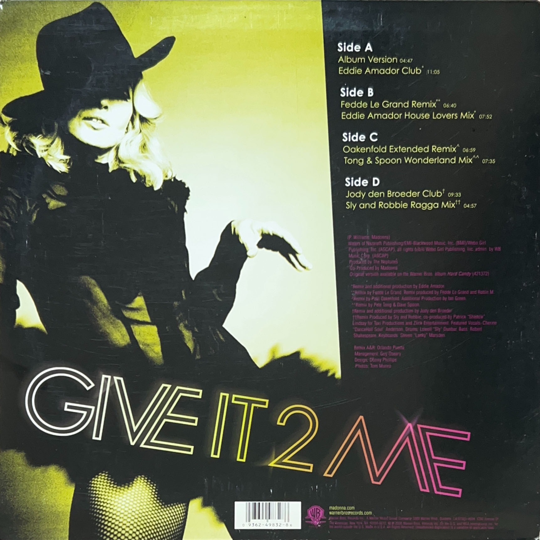 GIVE IT 2 ME [12inch Vinyl x 2] - MADONNA - bar chiba Music Store