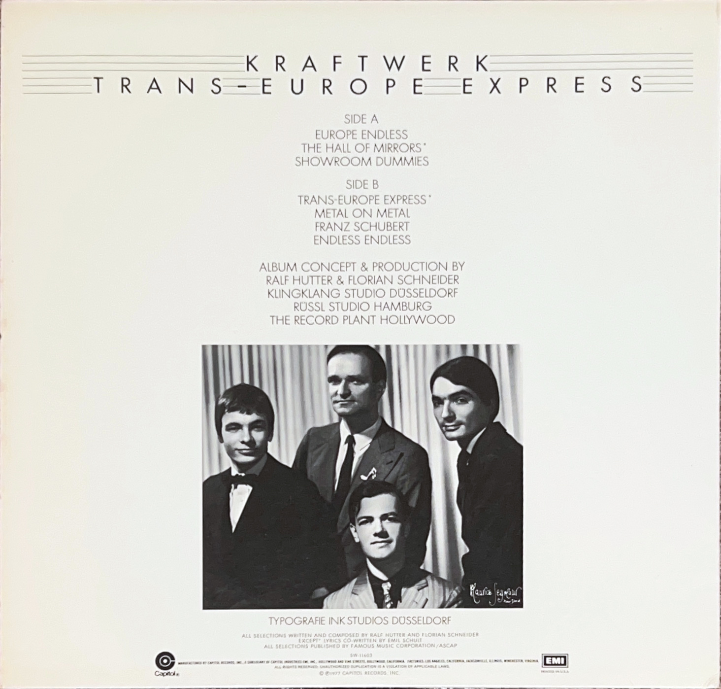 Trans Europe Express / ヨーロッパ特急 [LP] - Kraftwerk - bar chiba Music Store