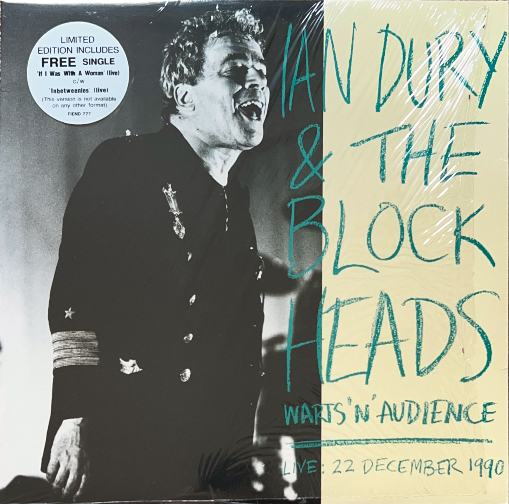 WARTS'N'AUDIENCE [LP] - Ian Dury & The Blockheads - bar chiba Music Store