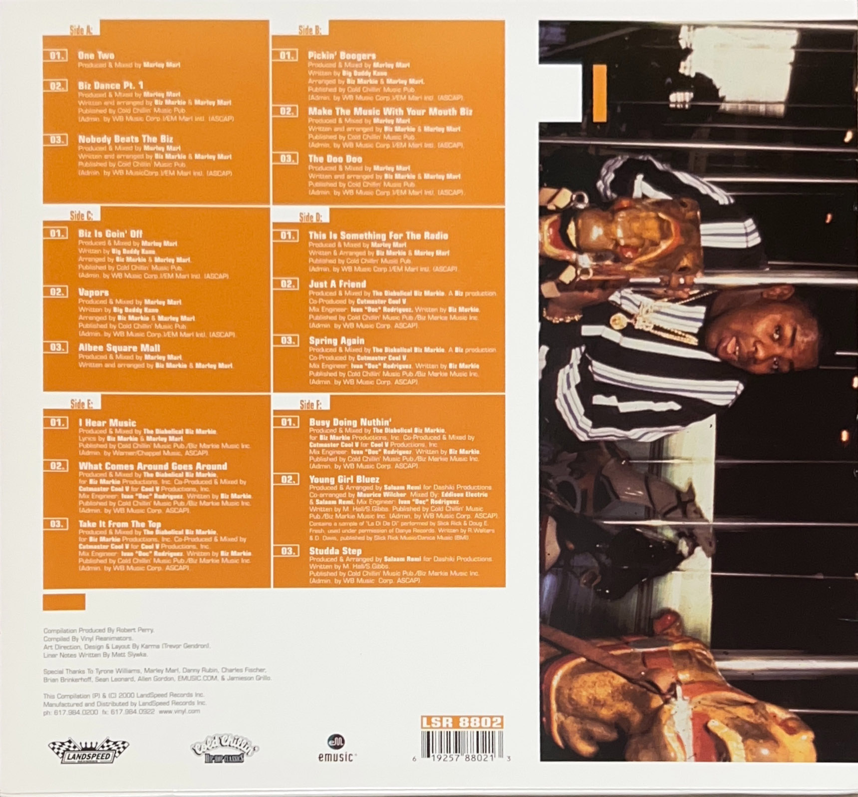 The Best Of Cold Chillin' Biz Markie [3LP] - BIZ MARKIE - bar chiba ...