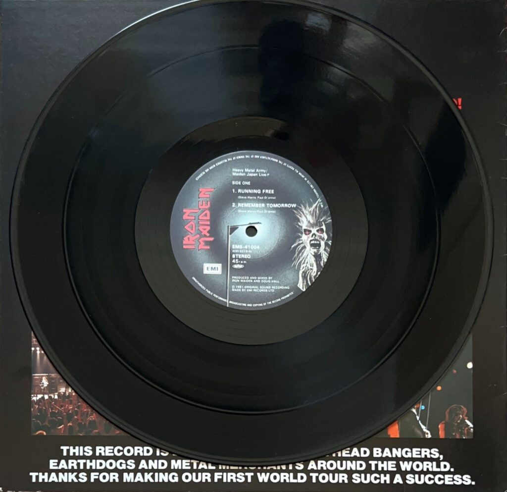 Heavy Metal Army - Maiden Japan Live!! [12inch vinyl] - Iron Maiden ...