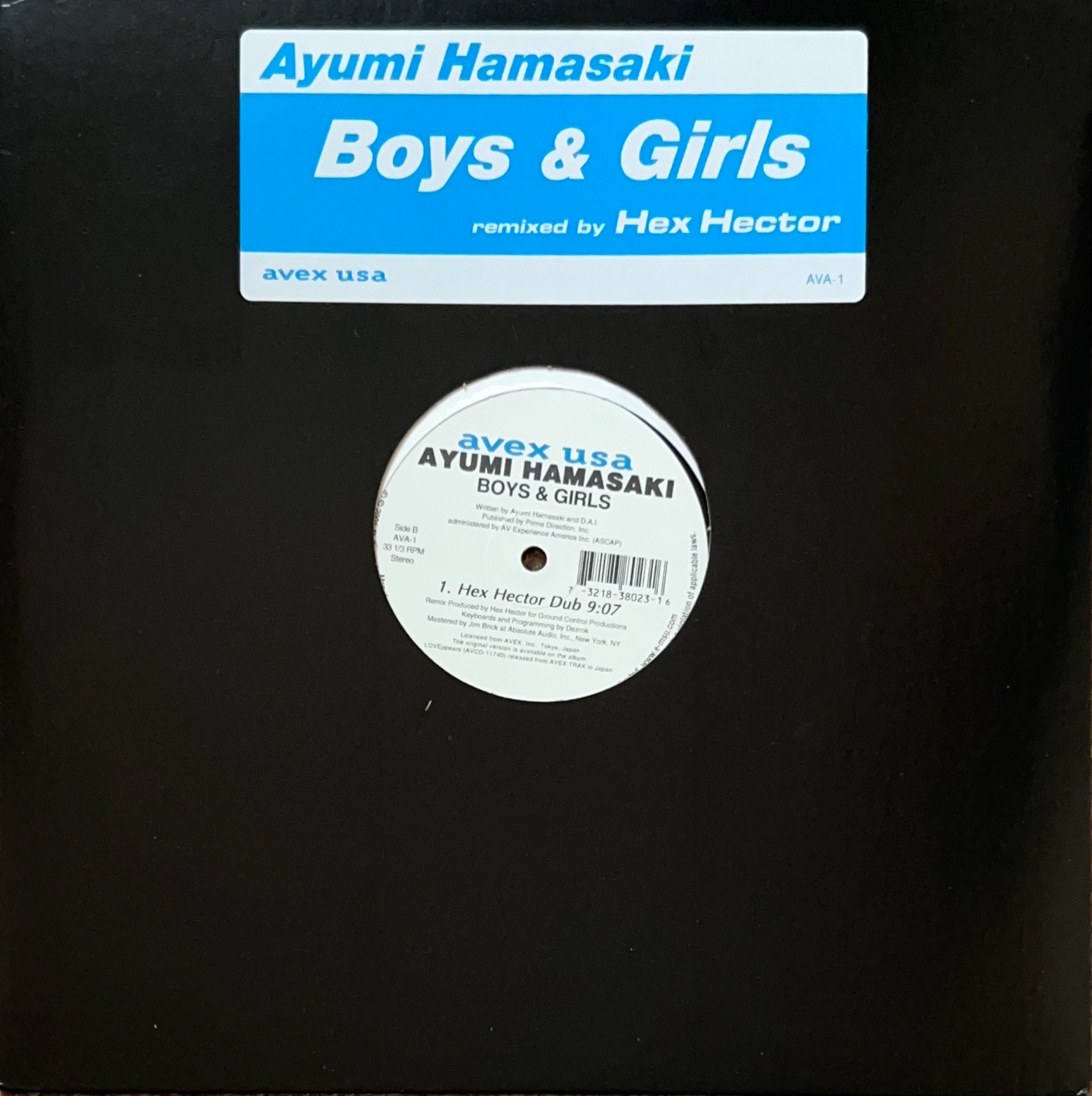 Boys ＆ Girls remixed by Hex Hector [12inch vinyl] - 浜崎あゆみ - bar chiba ...