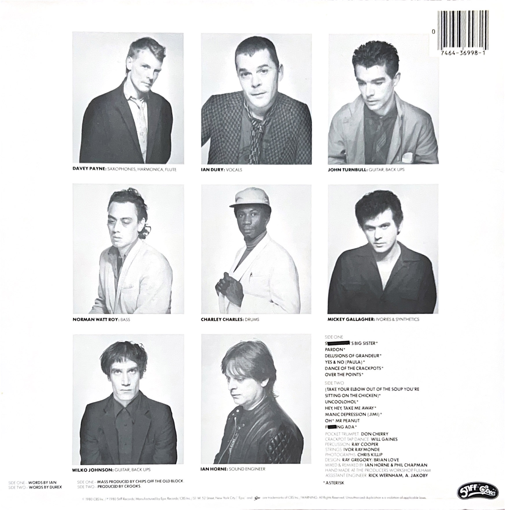 LAUGHTER [LP] - Ian Dury & The Blockheads - bar chiba Music Store
