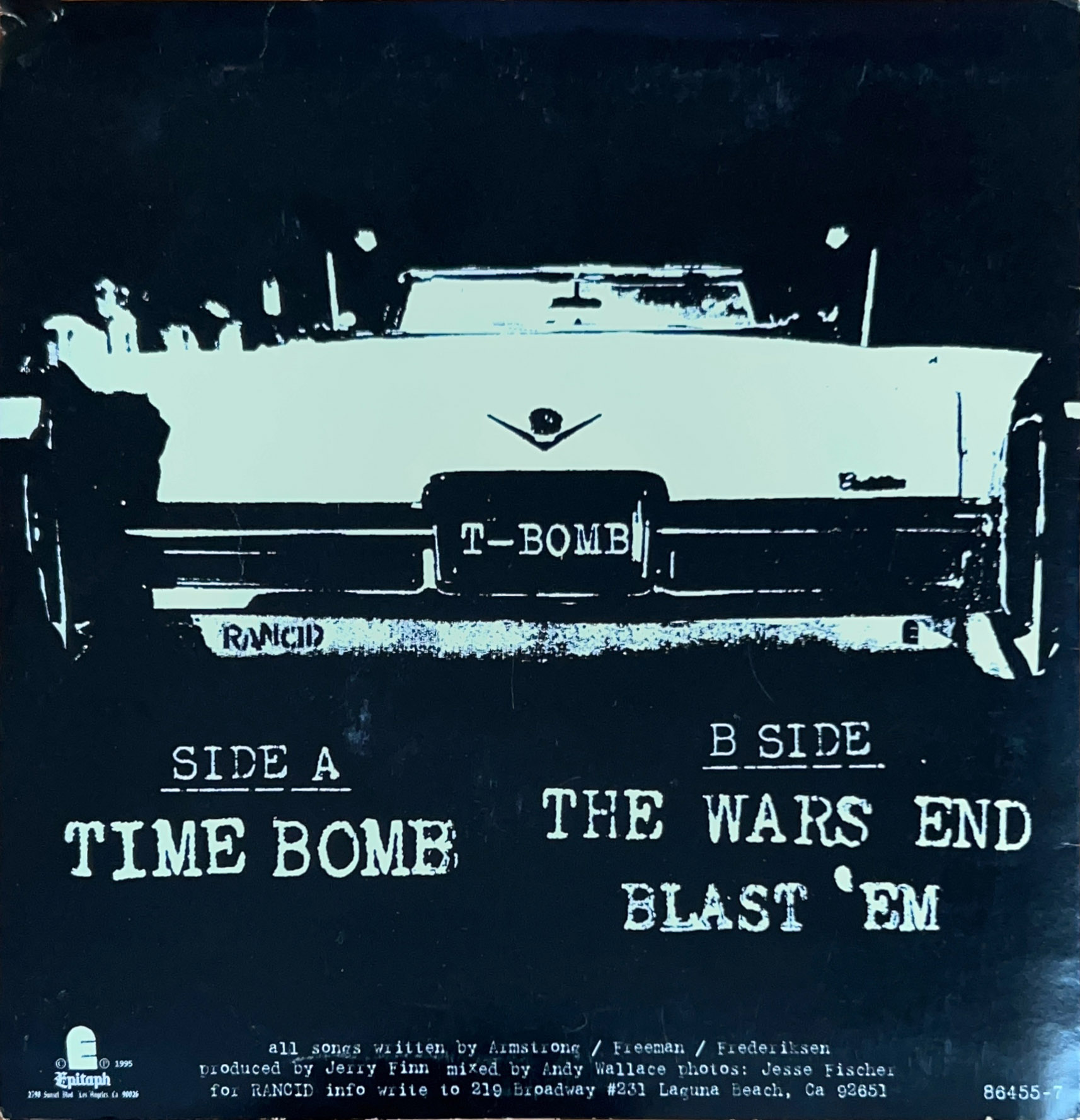 Time Bomb [ vinyl 7inch ] - RANCID - bar chiba Music Store