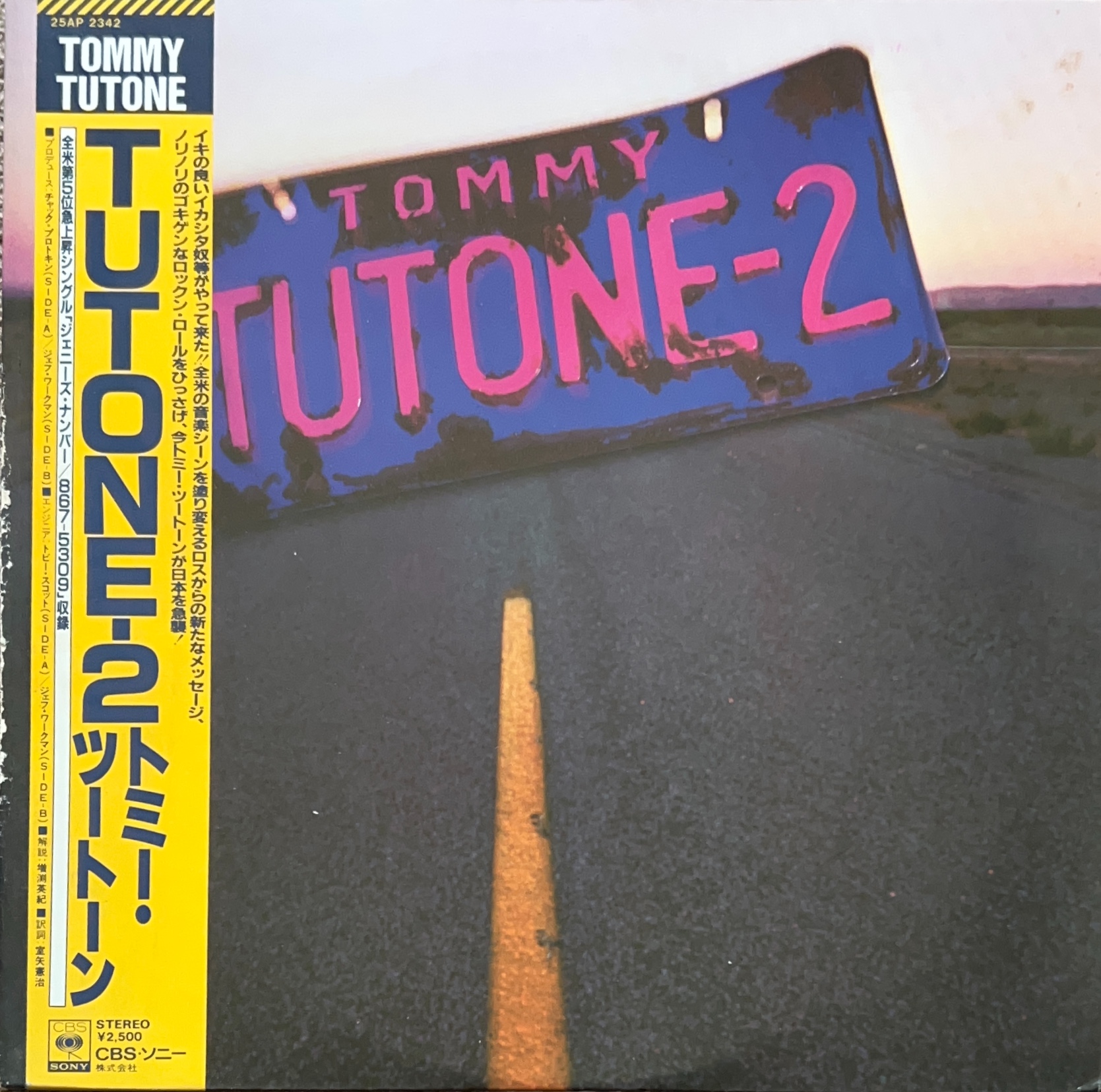 Tommy Tutone 2 [LP] - Tommy Tutone - bar chiba Music Store