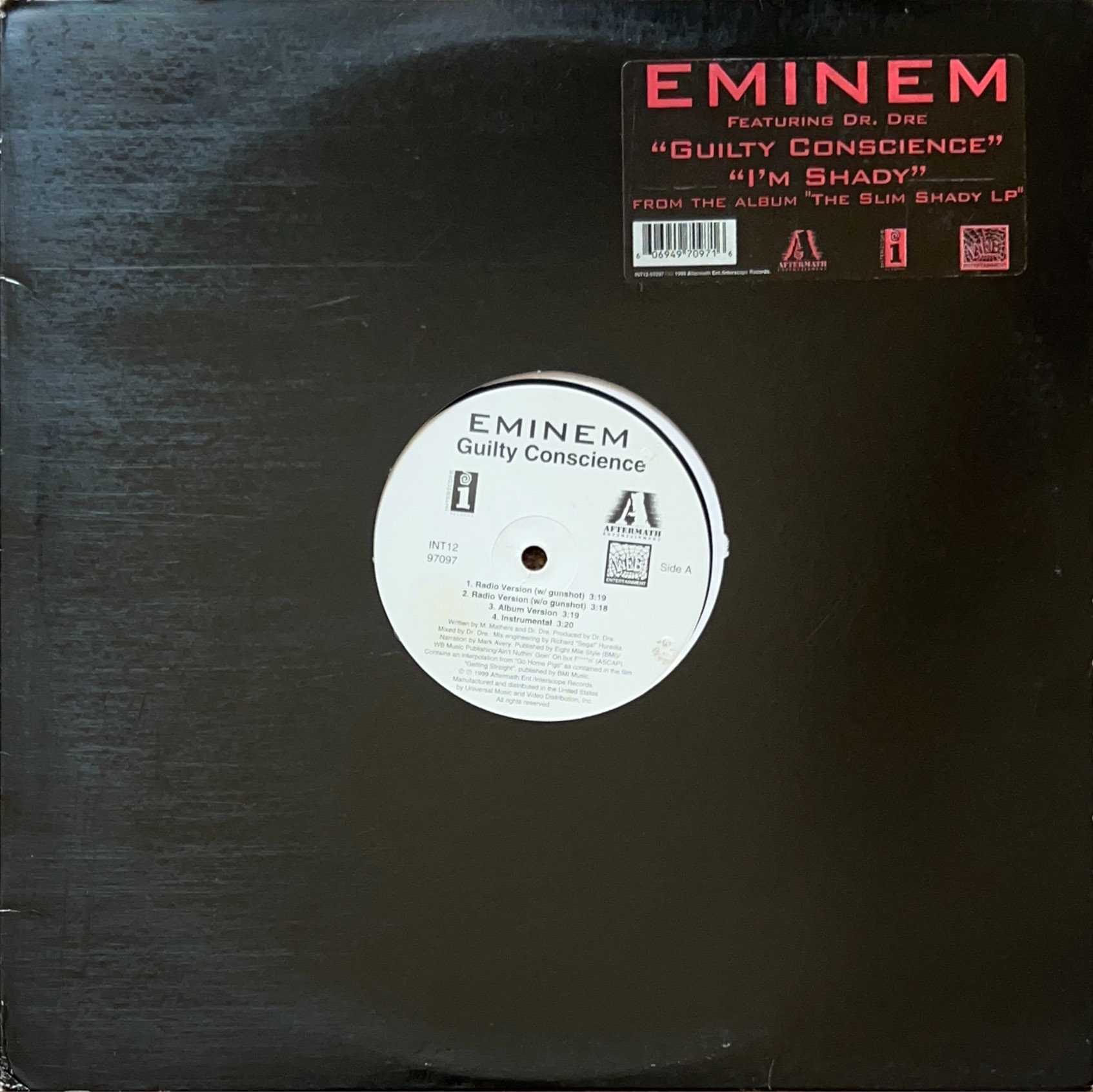 GUILTY CONSCIENCE feat. DR. DRE [12inch vinyl] - EMINEM - bar chiba ...