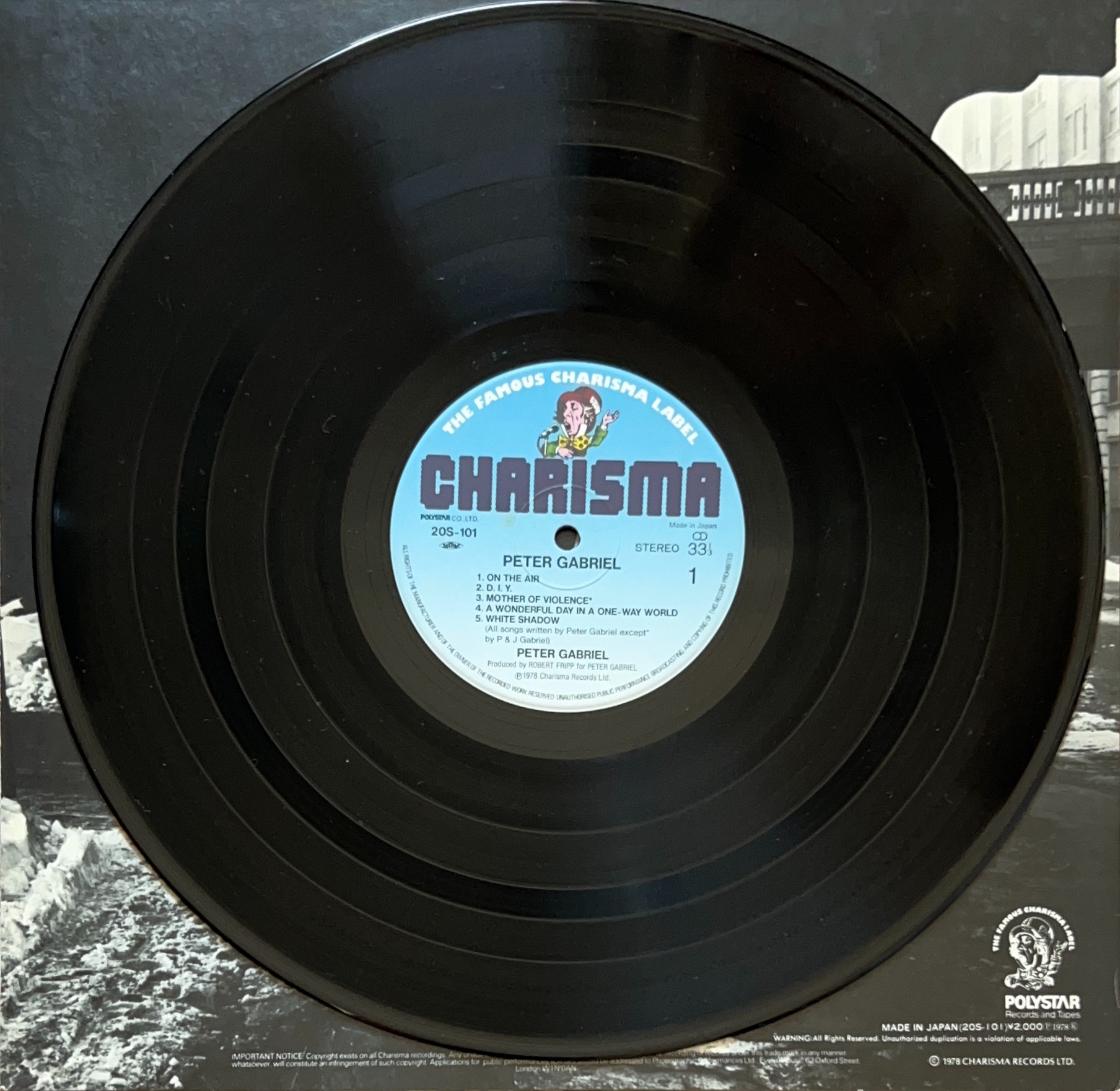 Peter Gabriel 2：Scratch [LP] - Peter Gabriel - bar chiba Music Store