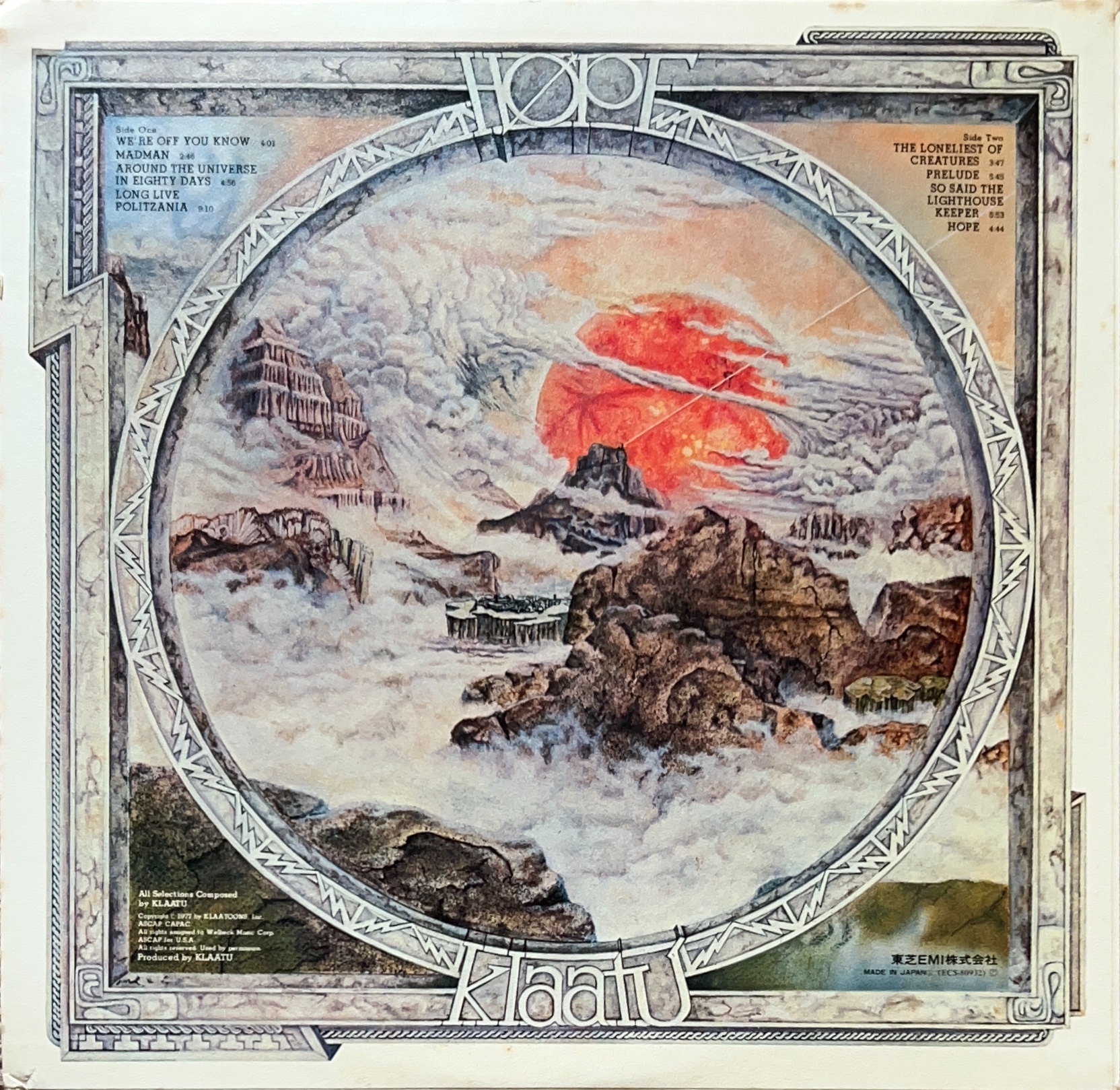 HOPE [LP] - KLAATU - bar chiba Music Store