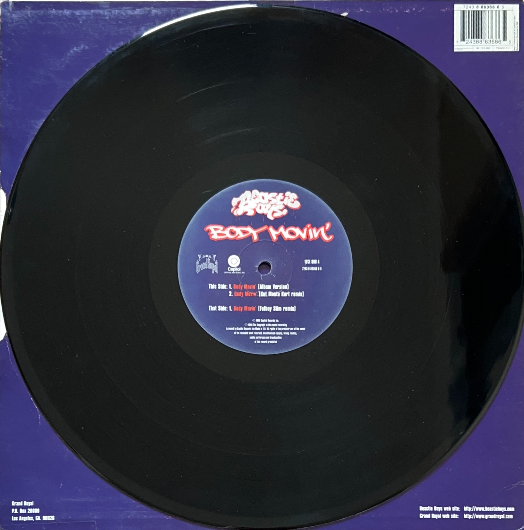 Body Movin' [12inch vinyl] - Beastie Boys - bar chiba Music Store