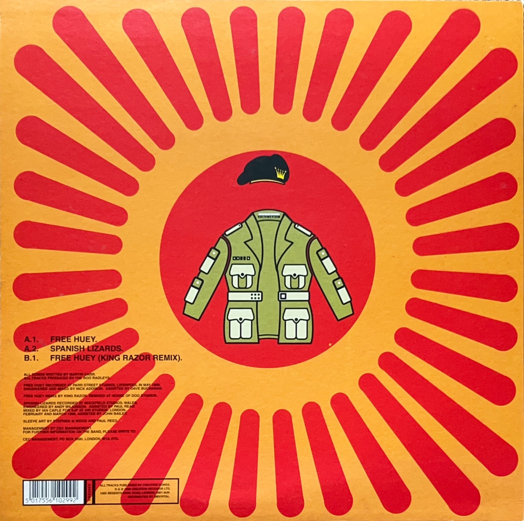 FREE HUEY [10inch vinyl] - BOO RADLEYS - bar chiba Music Store