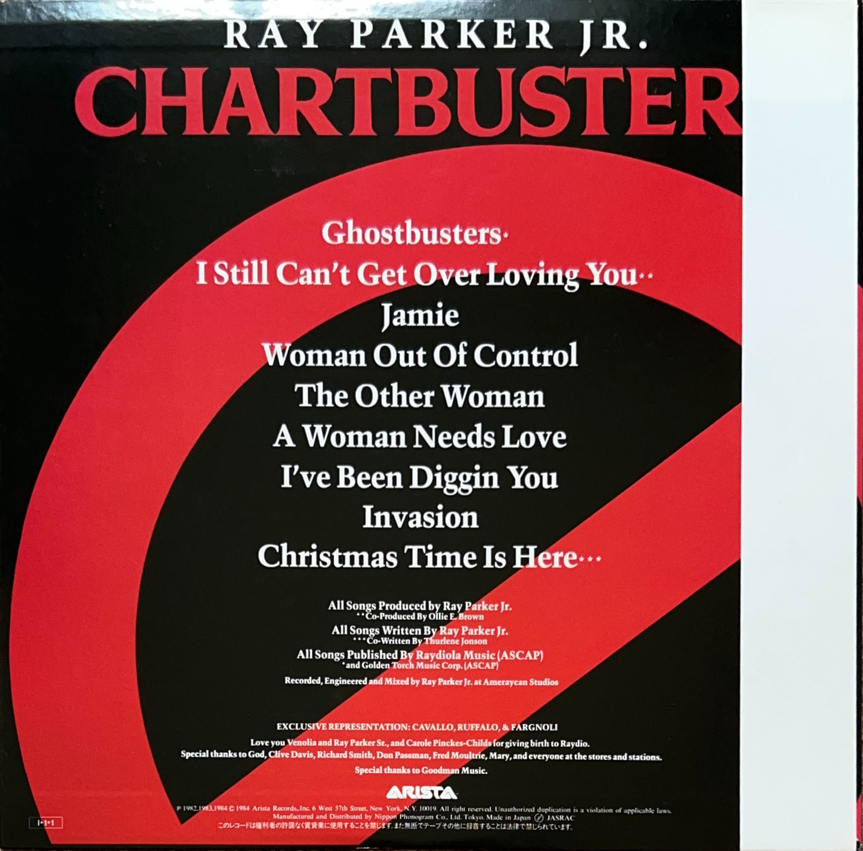 Chartbusters [LP] - Ray Parker Jr. - bar chiba Music Store