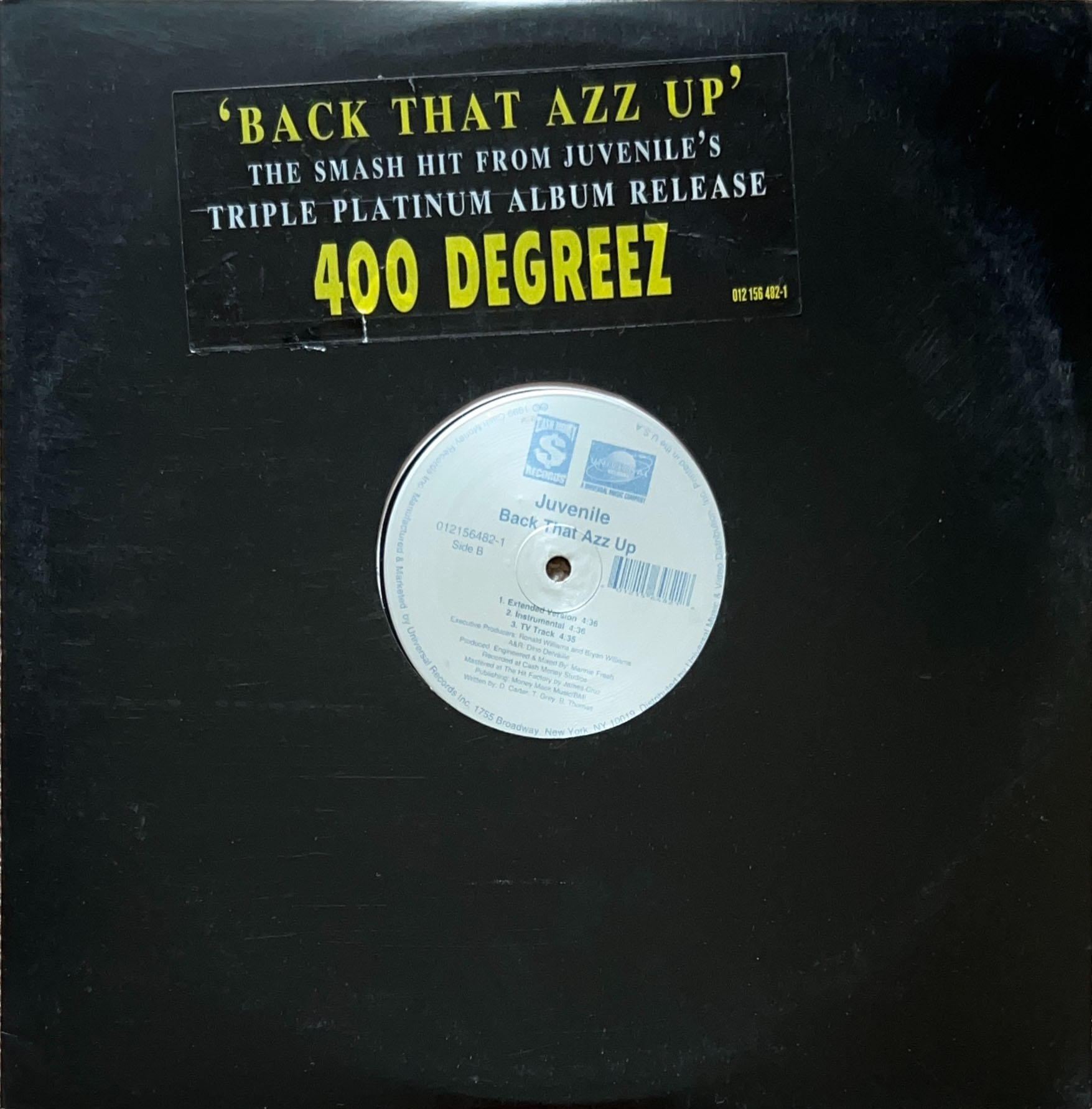 BACK THAT AZZ UP [12inch vinyl] - JUVENILE - bar chiba Music Store